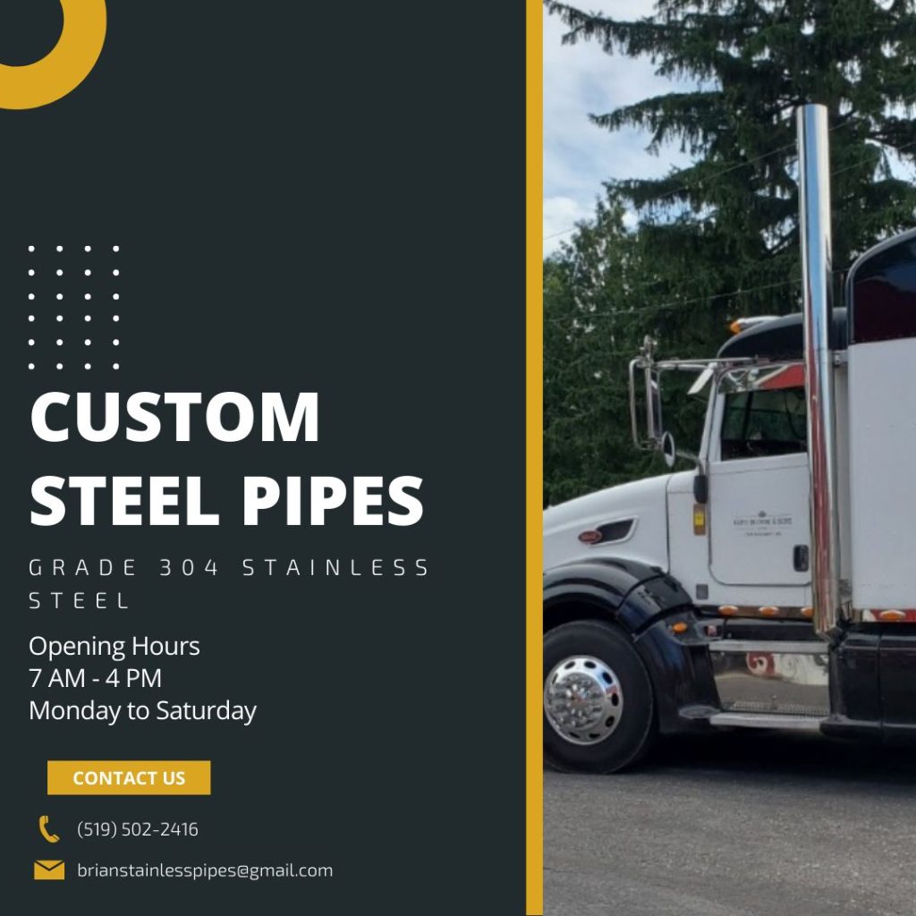 Our Products - Brian’s Custom Stainless Steel Pipes for Trucks